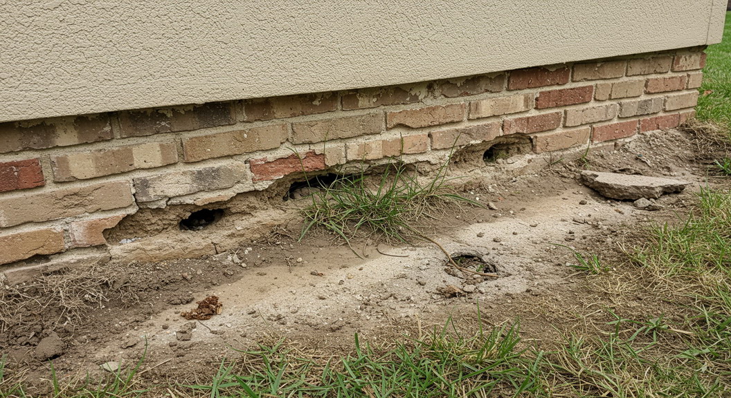 What Causes Holes Around House Foundation? - atlanticbrickandstone.com